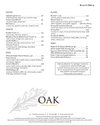 Menu — Oak Artisan Cookery