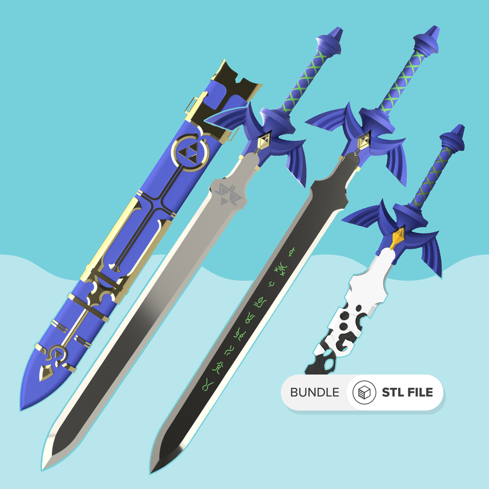 Decayed Master Sword STL File for 3D printing | Legend of Zelda Tears of the Kingdom (TOTK ...