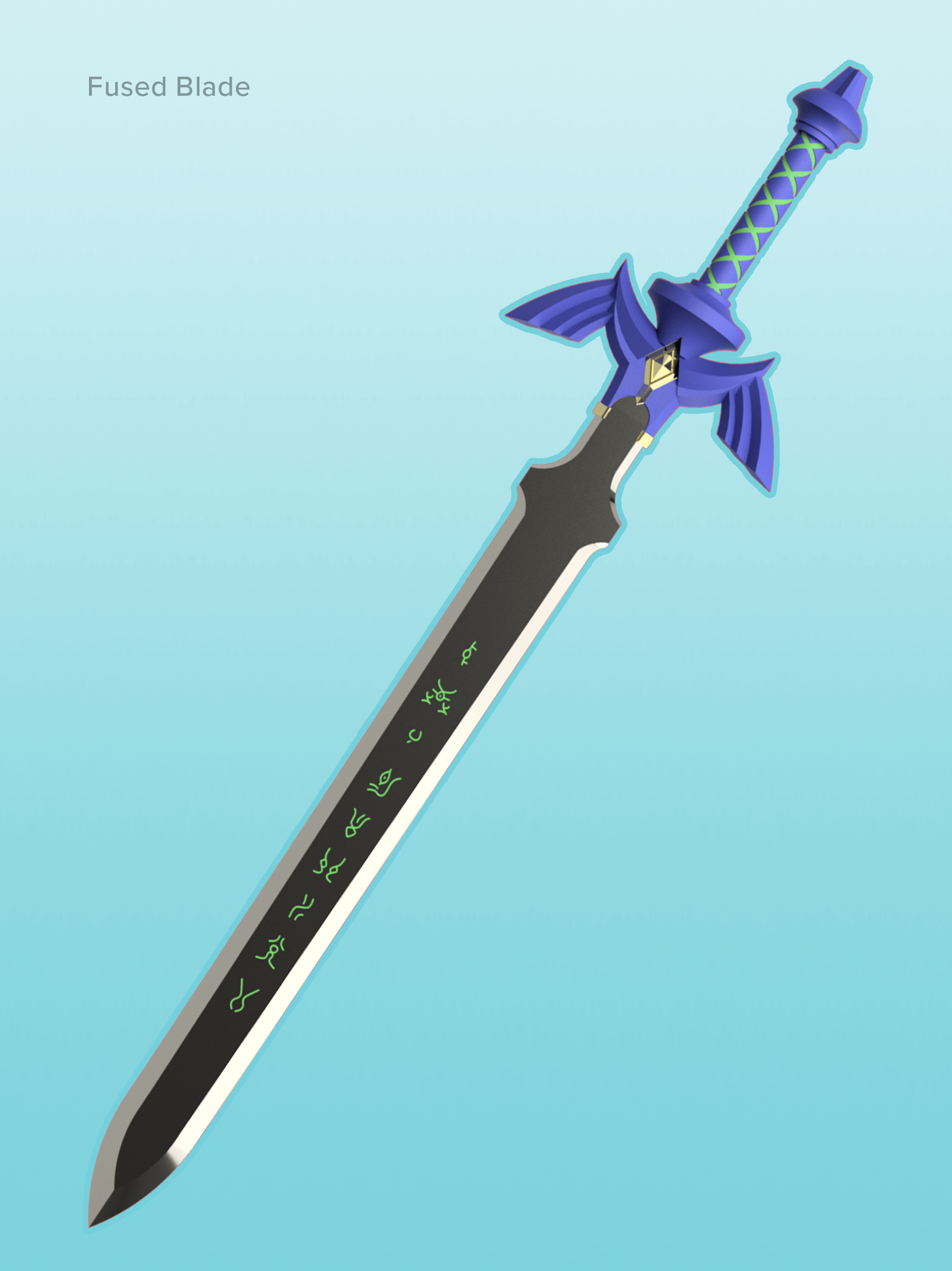 Decayed Master Sword STL File for 3D printing | Legend of Zelda Tears ...