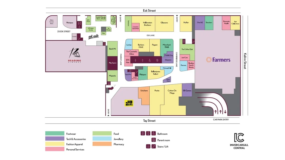 Centre Map — Invercargill Central Ltd