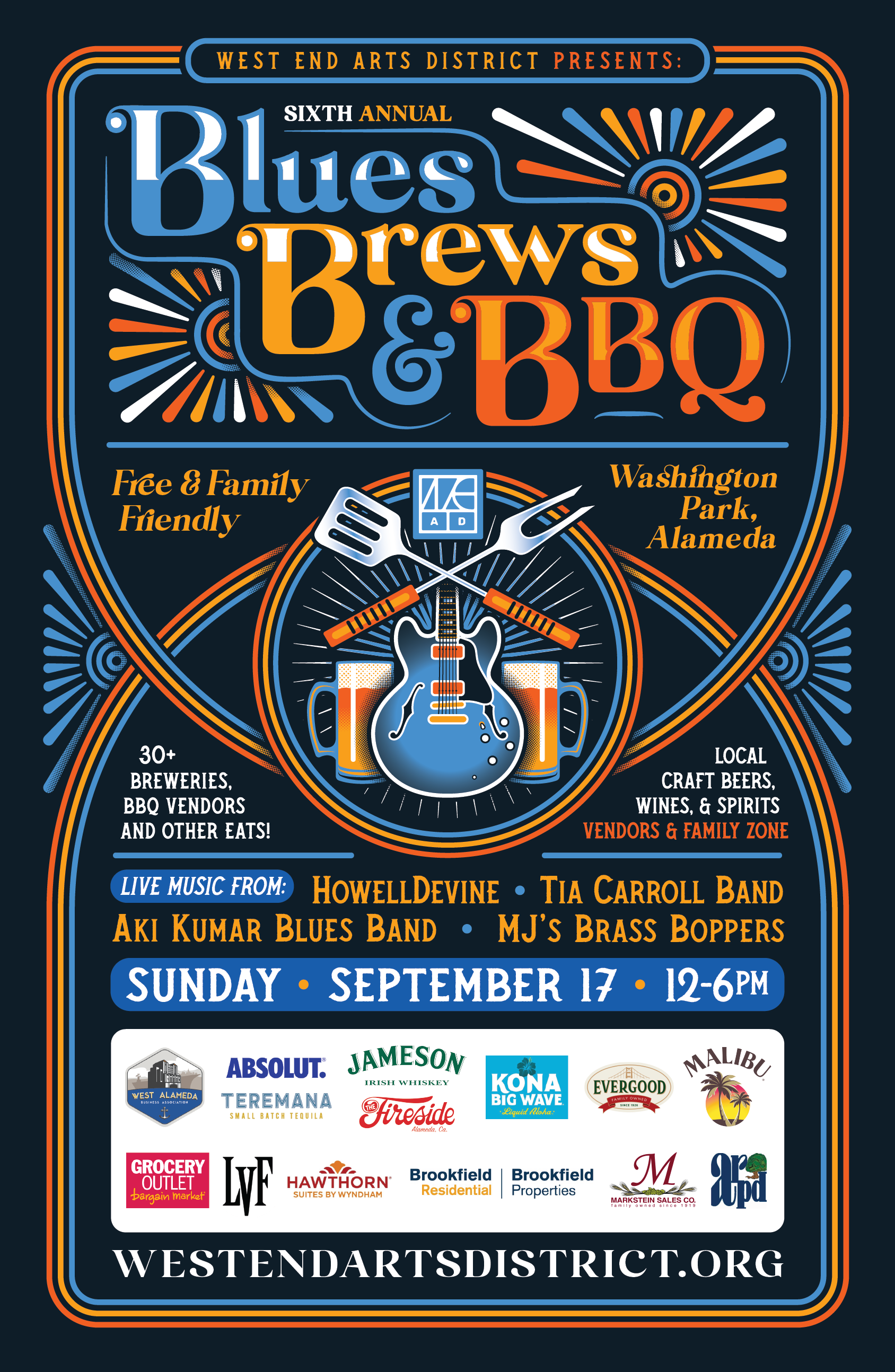 Blues, Brews & BBQ Alameda — West End Arts District