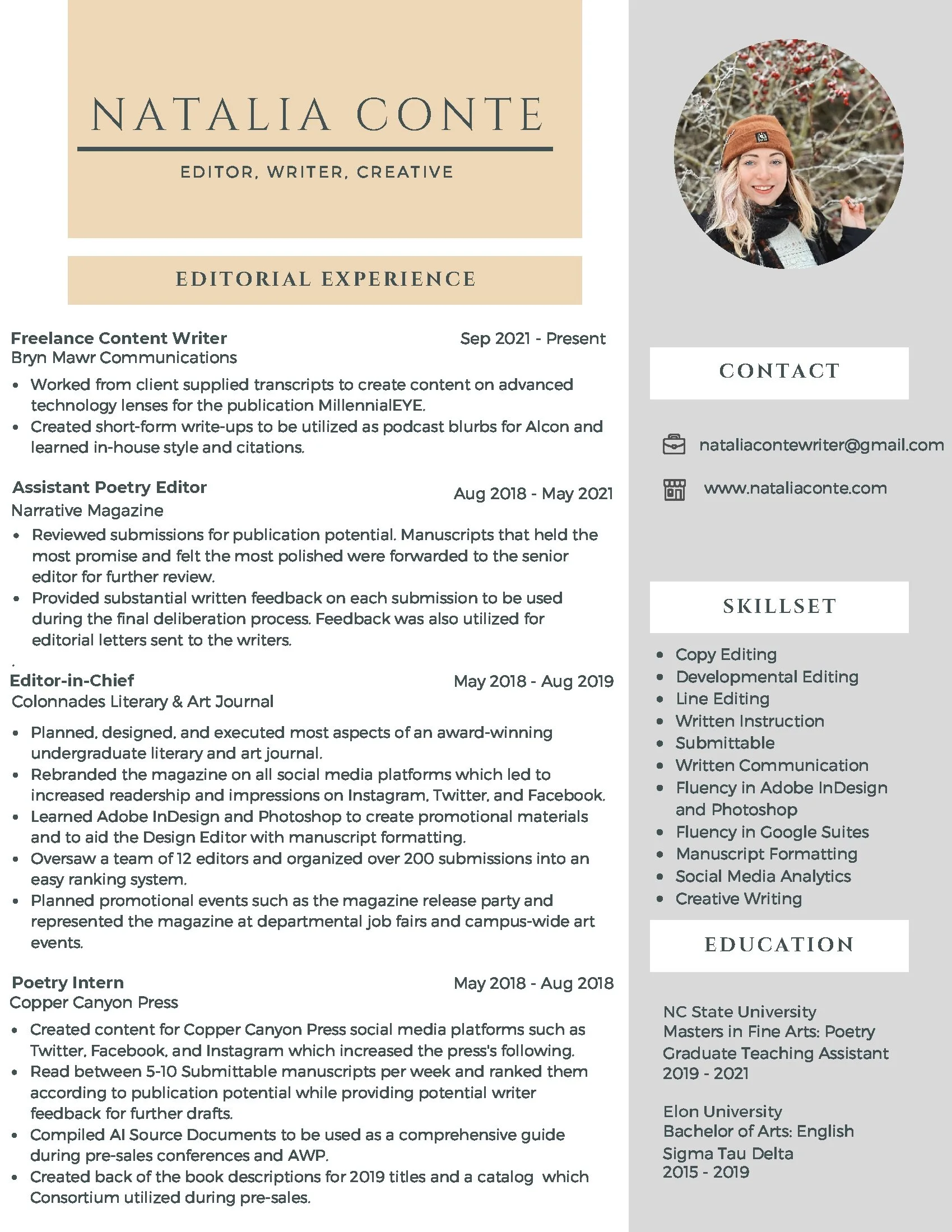 About — Natalia Conte