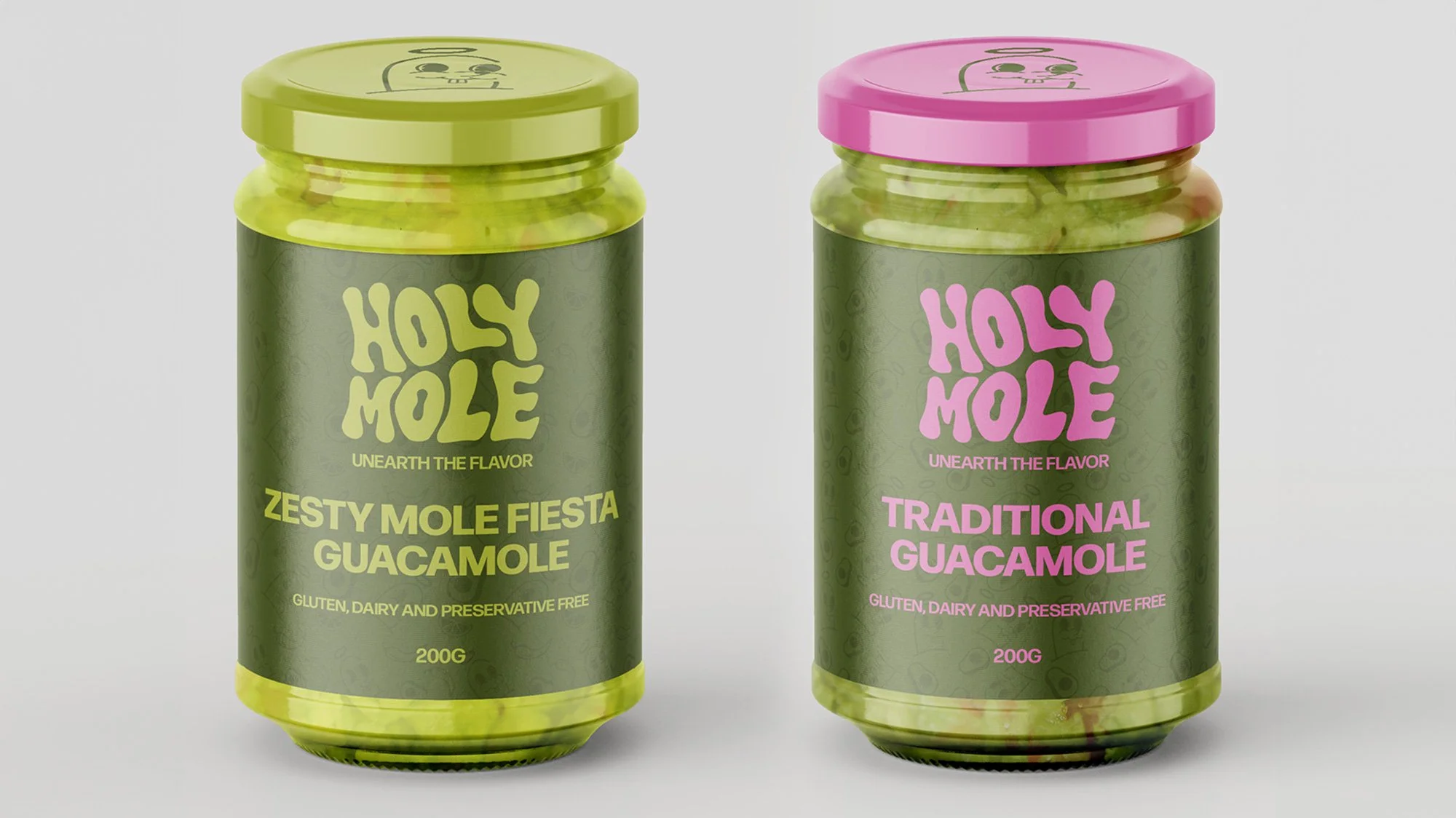 Holy Mole | Fun & Bold Guacamole Brand Identity — Valentine Creative Studio