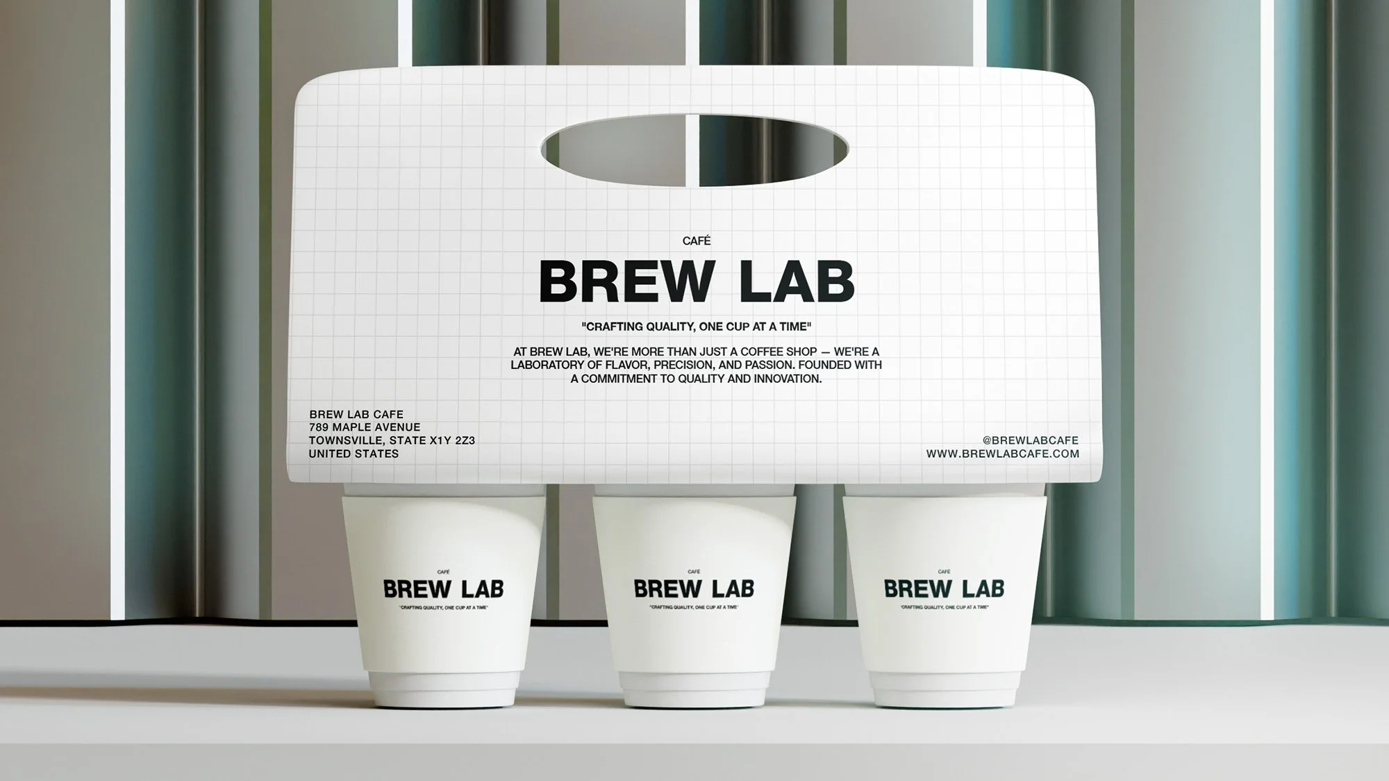 Brew Lab Café | Modern & Minimalistic Coffee Brand Identity — Valentine ...