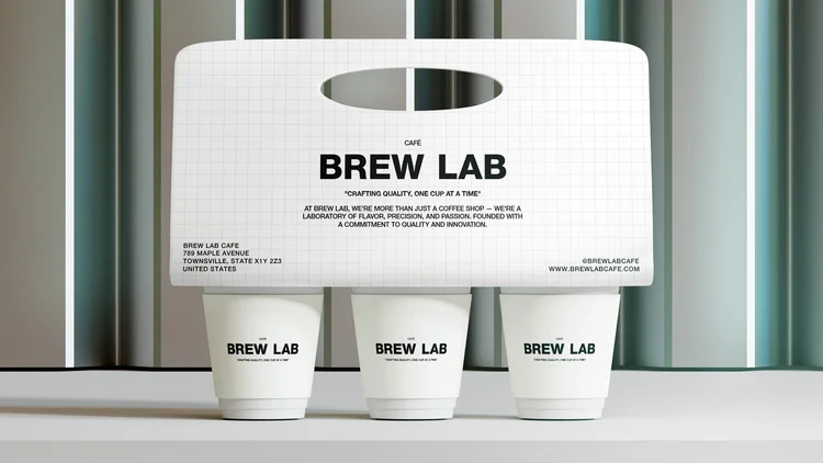 Brew Lab Café | Modern & Minimalistic Coffee Brand Identity — Valentine ...