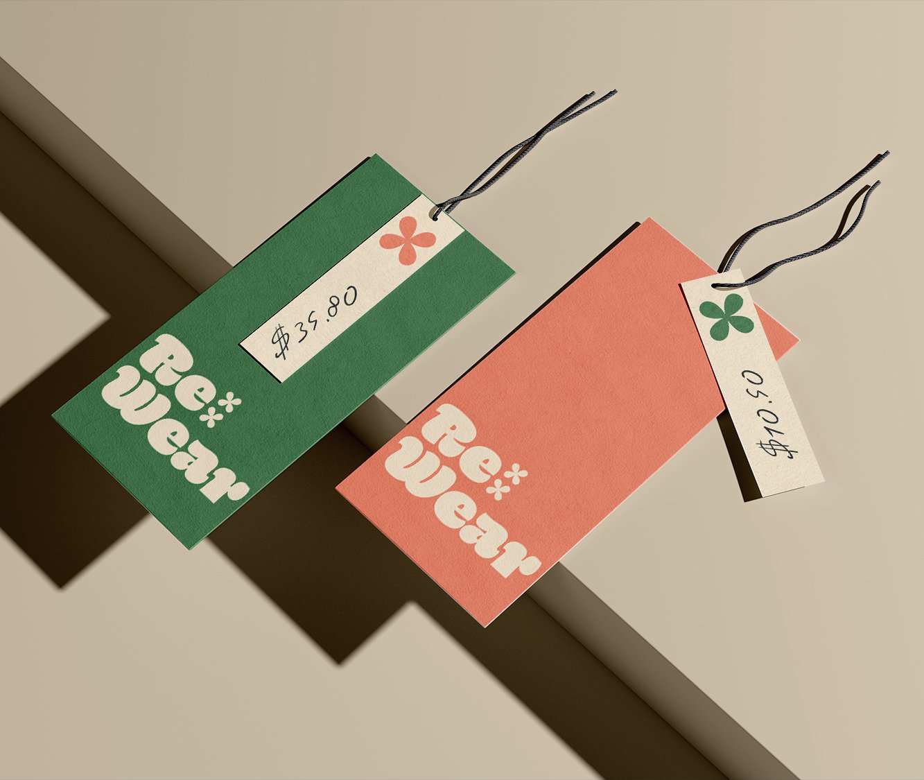 Re:Wear | Thrift Shop Brand Identity with a Bold Retro Edge — Valentine ...