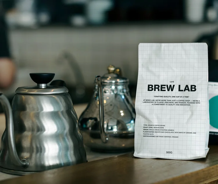 Brew Lab Café | Modern & Minimalistic Coffee Brand Identity — Valentine ...