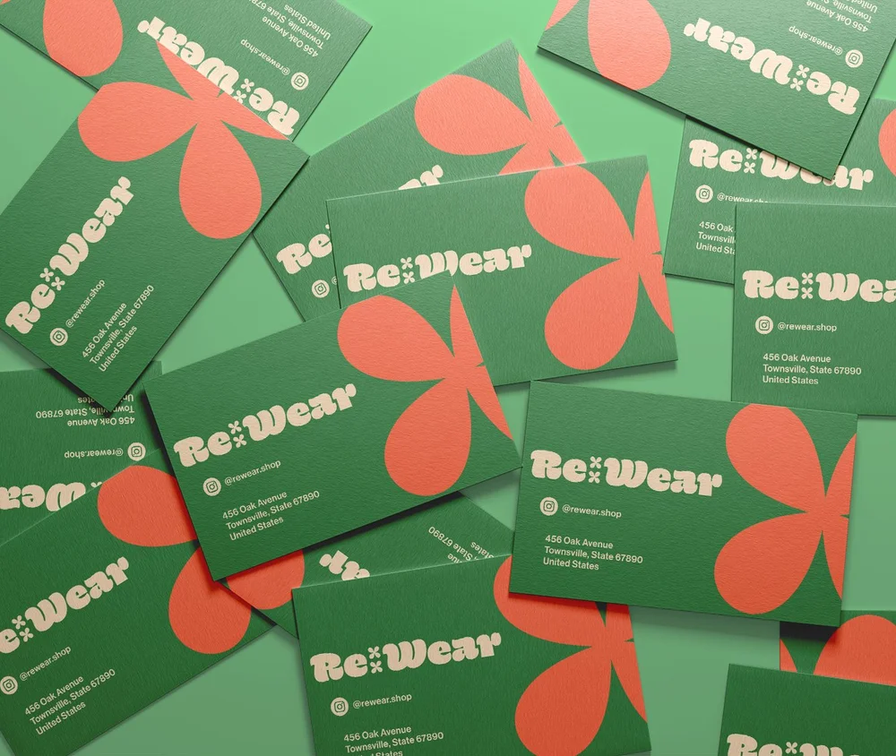 Re:Wear | Thrift Shop Brand Identity with a Bold Retro Edge — Valentine ...