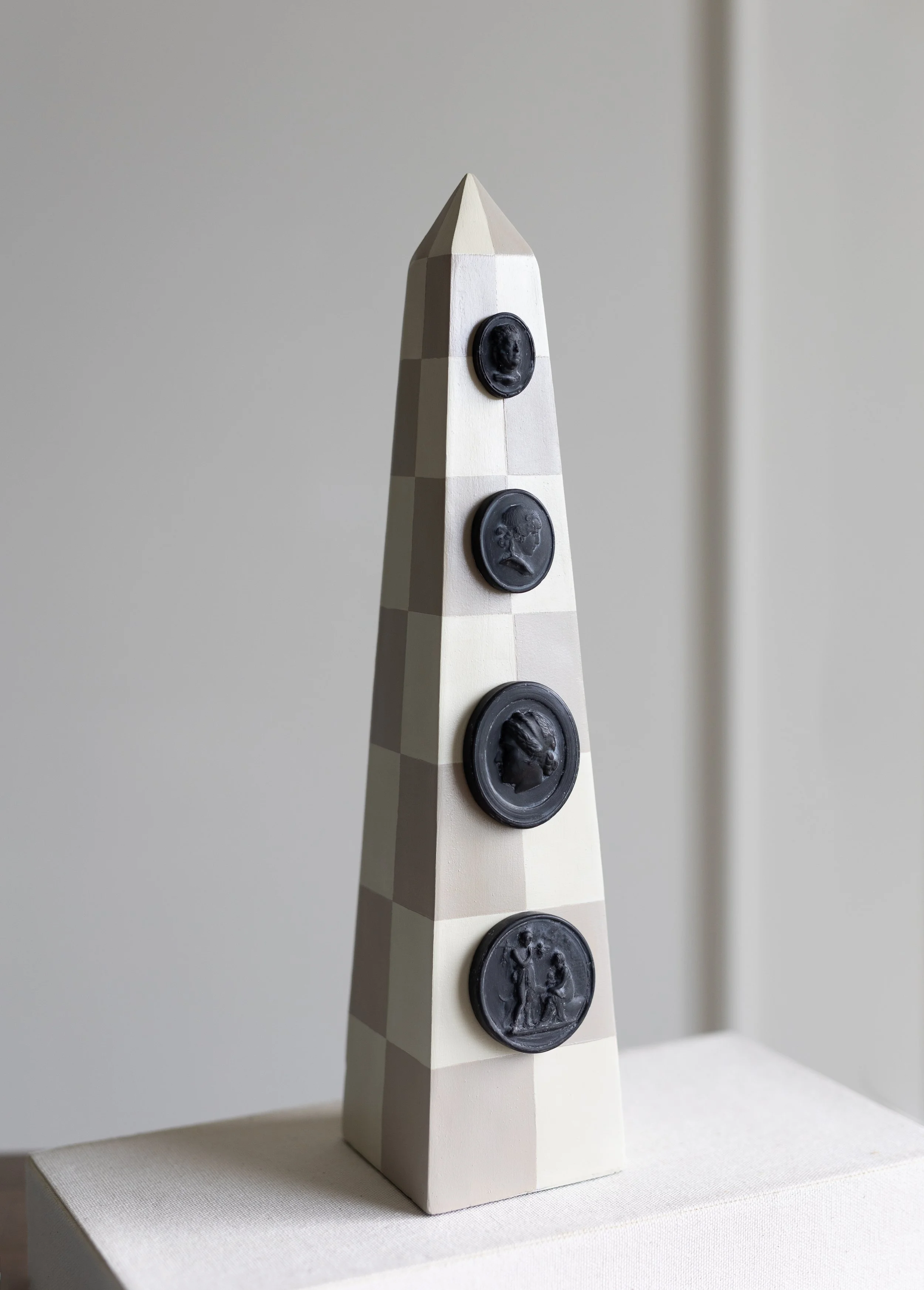 Large Checkered Obelisk 2 — STATUETTE