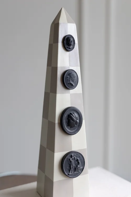 Large Checkered Obelisk 2 — STATUETTE