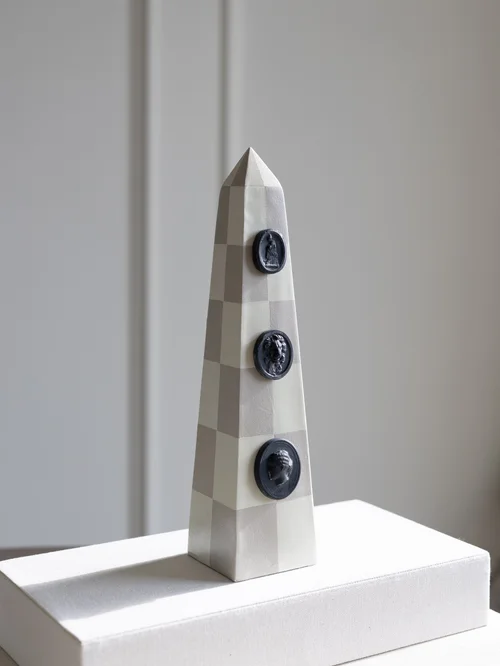 Large Checkered Obelisk 2 — STATUETTE