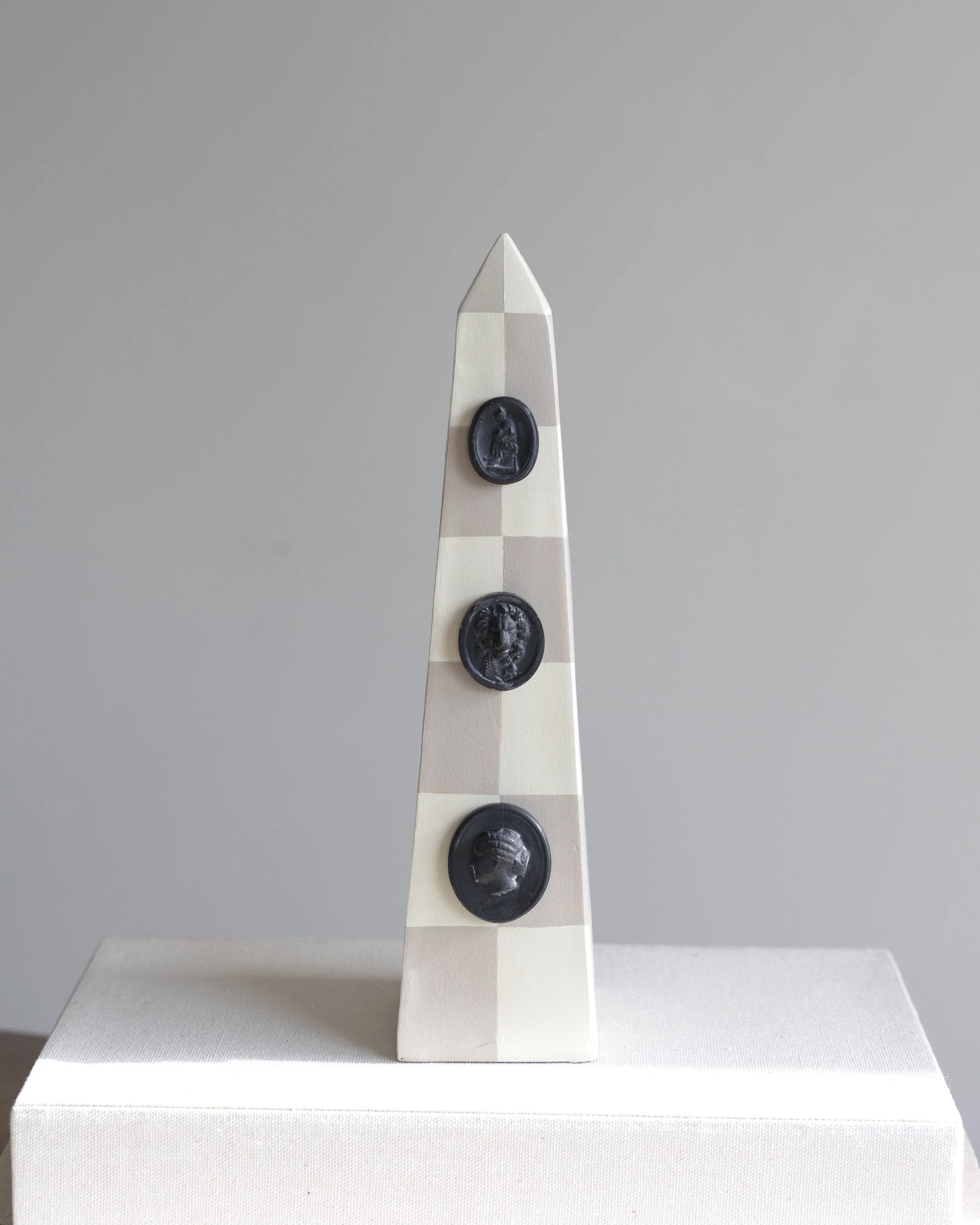 Large Checkered Obelisk 2 — STATUETTE