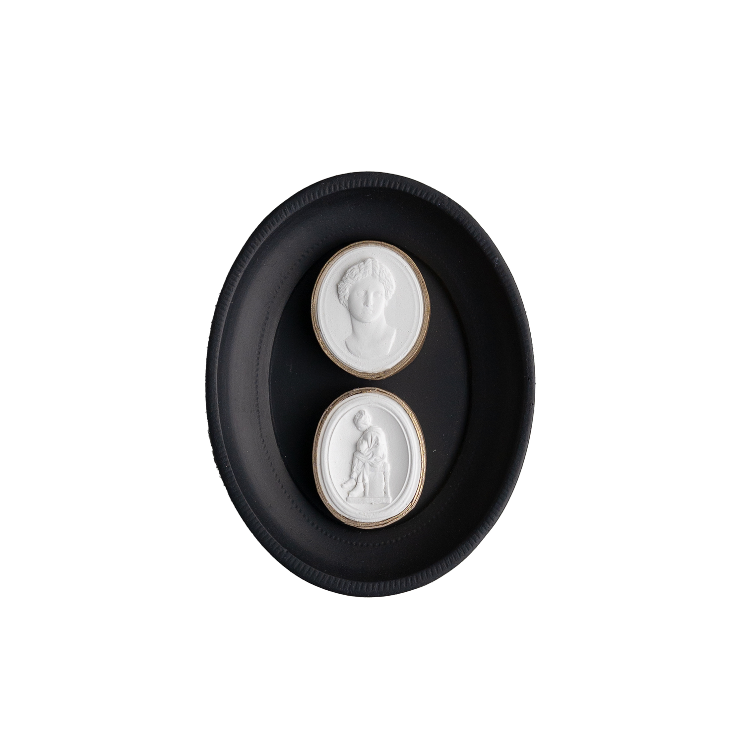 Thalia Large Noir Framed Intaglio — STATUETTE
