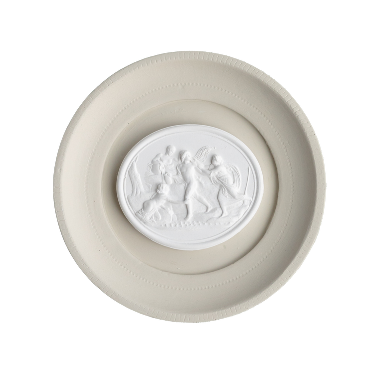 Lion Crest Large Noir Framed Intaglio — STATUETTE