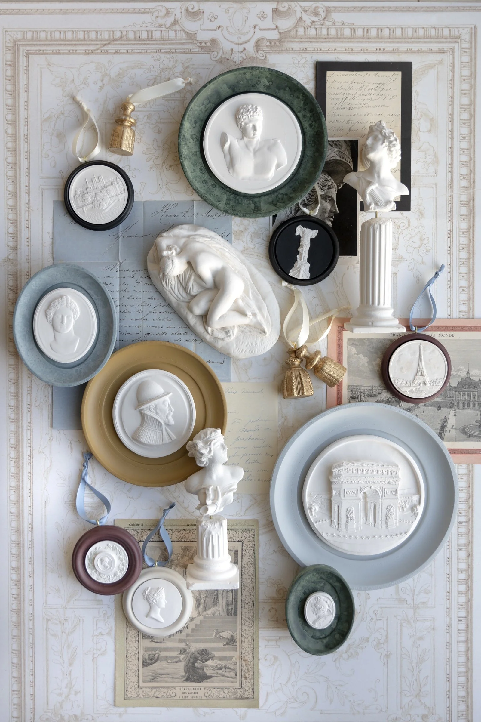 STATUETTE - Handcrafted Wall Decor, Intaglios, Head Busts & More