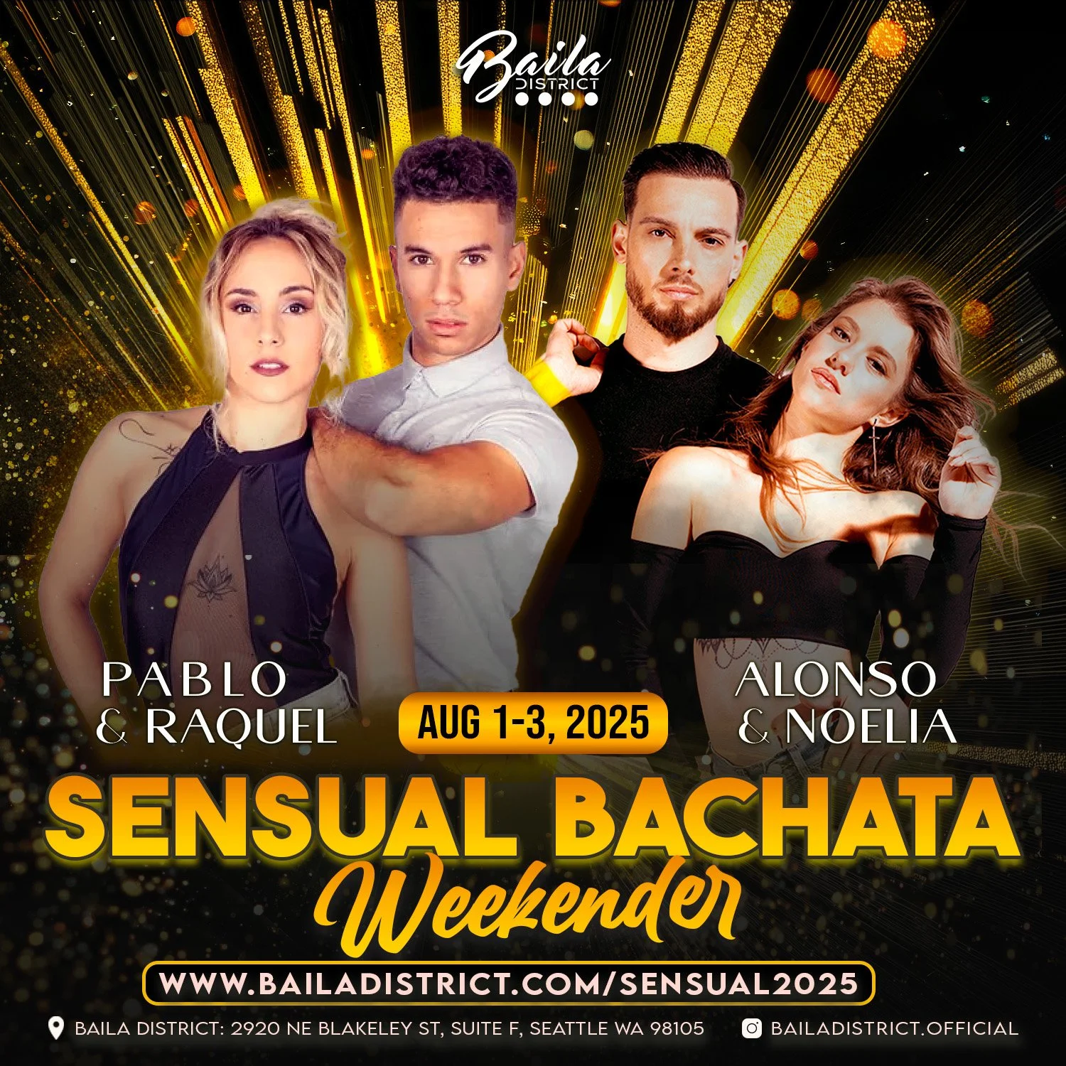Sensual Bachata Weekender 2025 — Baila District