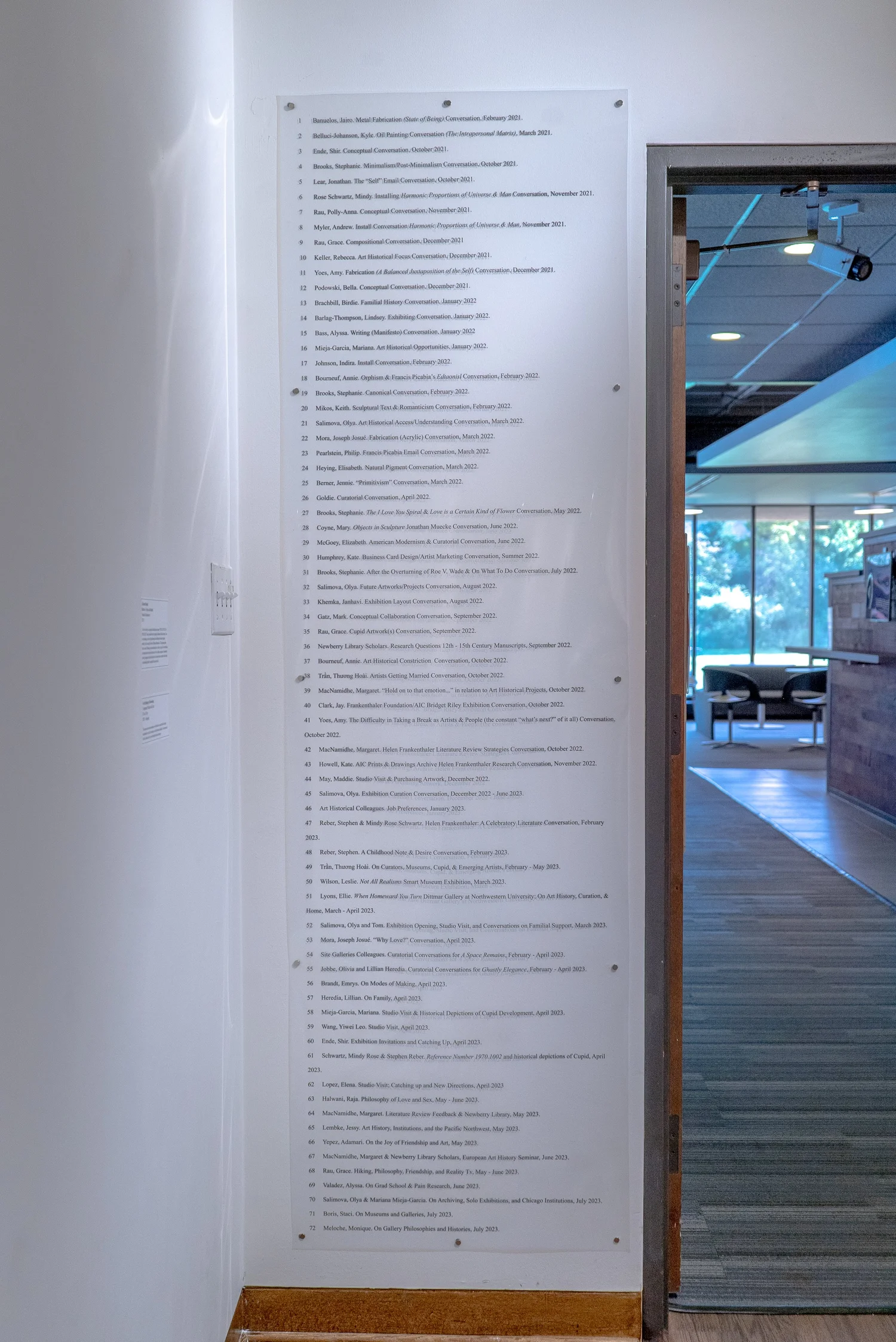 MATTHEW CORTEZ — An Exchange of Knowledge (Ongoing)