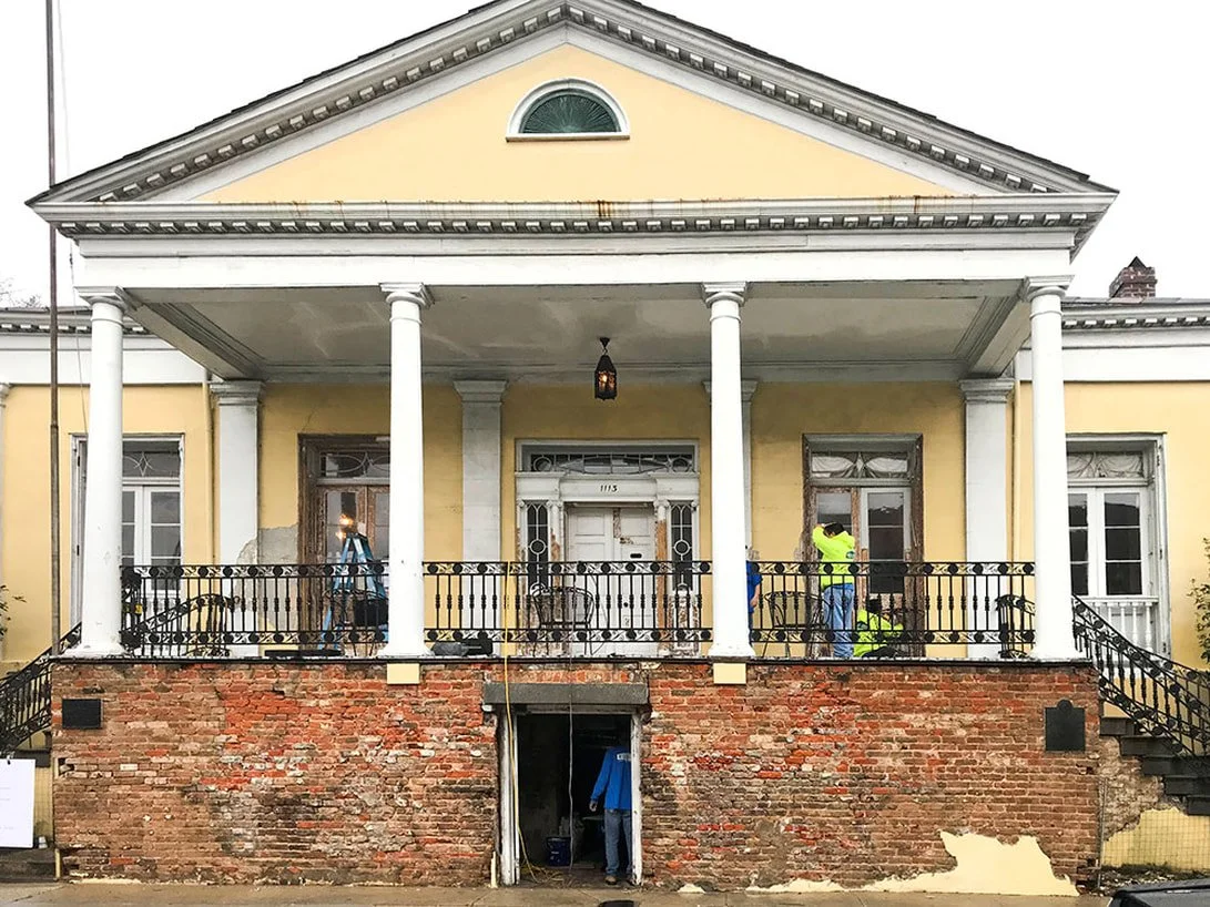 The Beauregard-Keyes House restoration: the tip of the iceberg phase