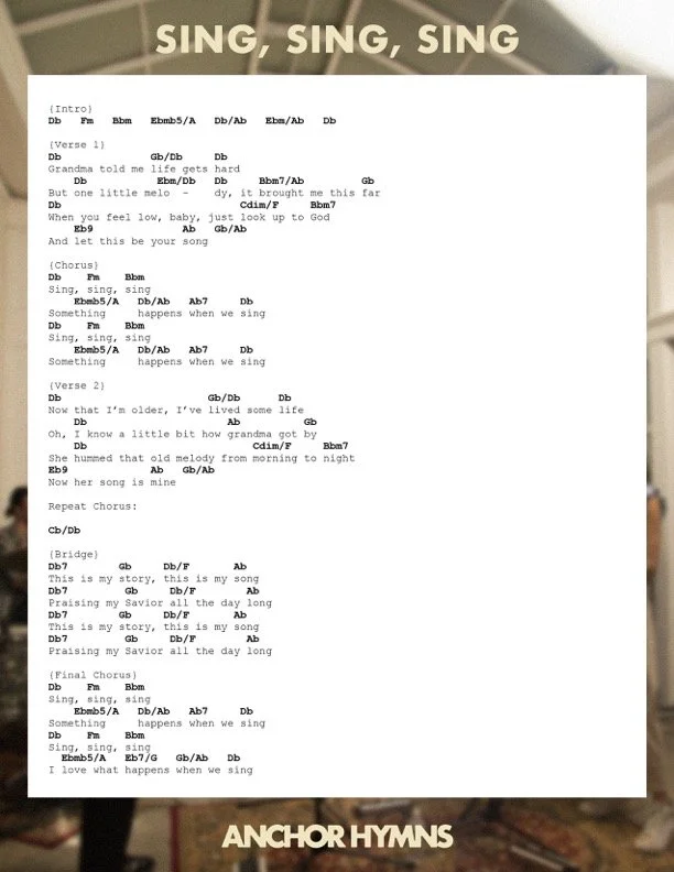 Sing, Sing, Sing — Anchor Hymns