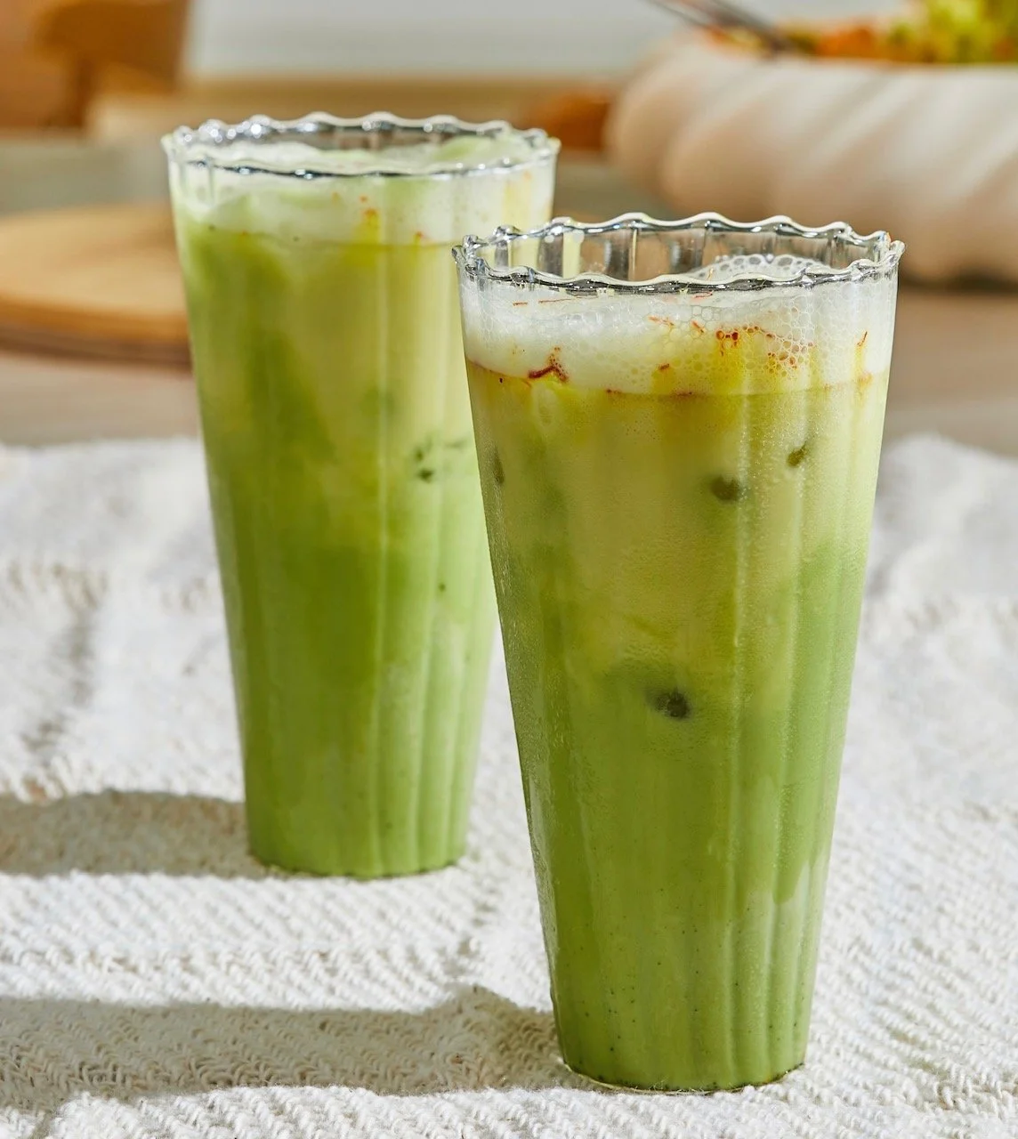 Saffron Pistachio Matcha Latte — Aubree Holmes