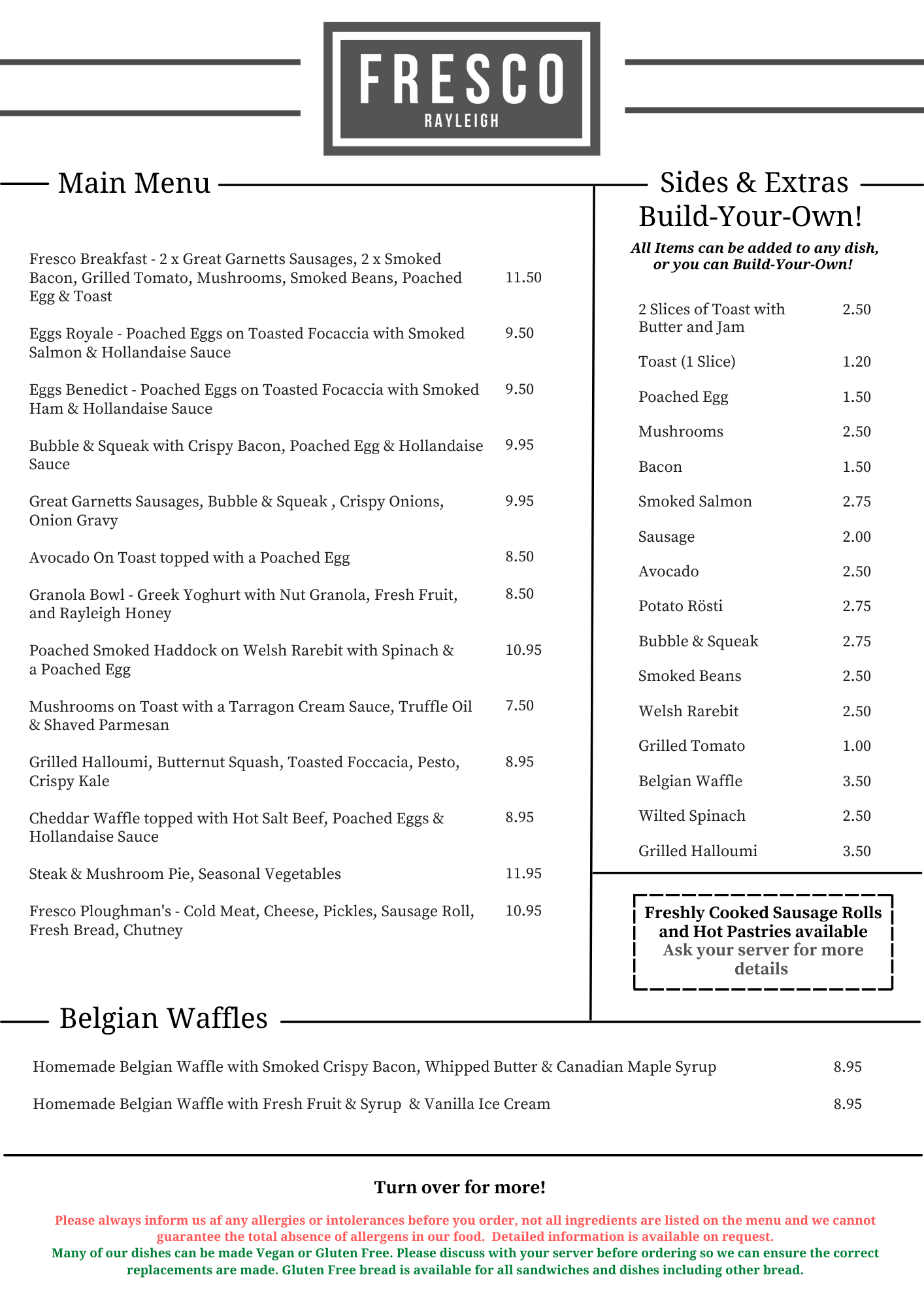 Menu — Fresco