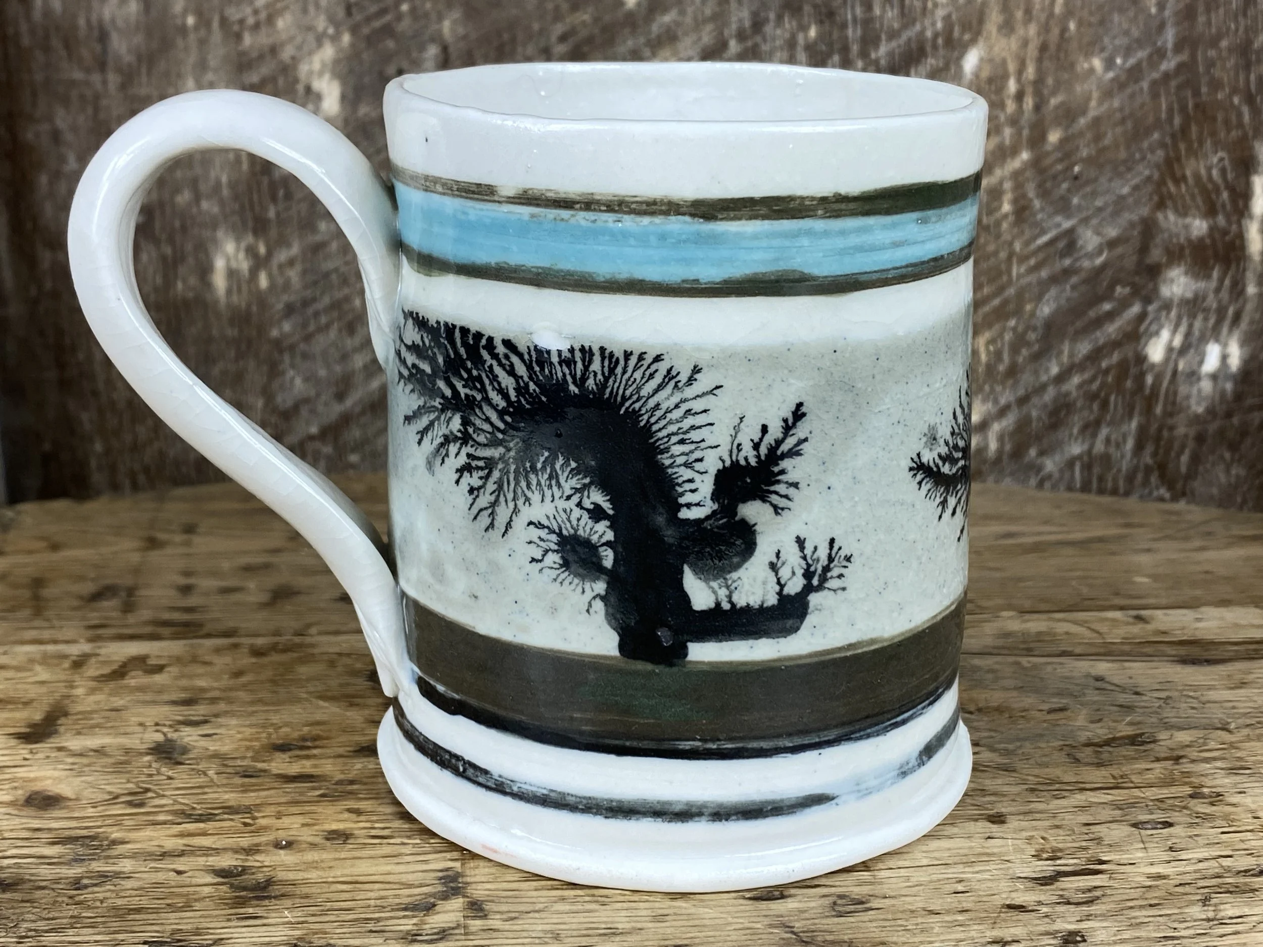 Late Victorian Mochaware Mug — Samplers, Treen & Everything In-Between