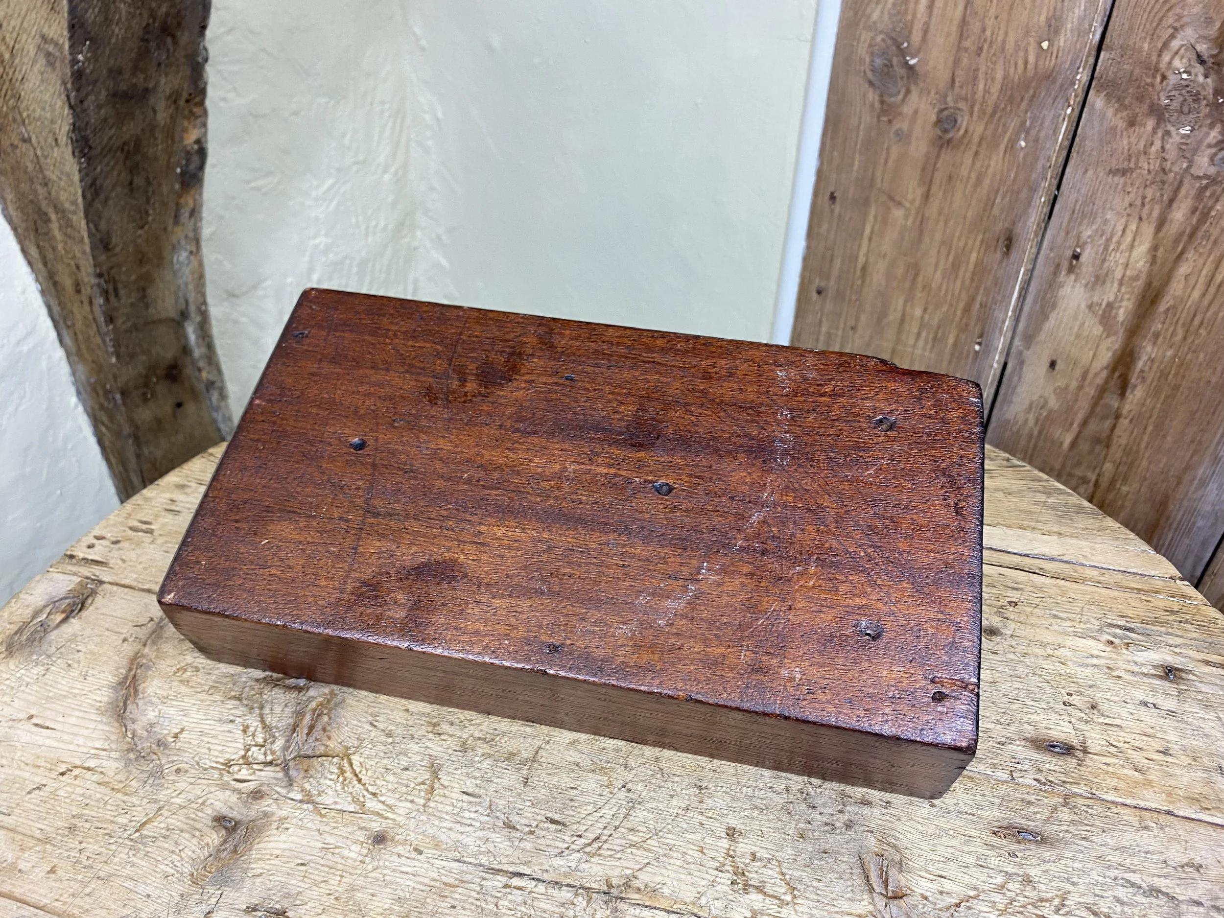 Medium Sized Antique Mahogany Cash Block — Samplers, Treen & Everything ...