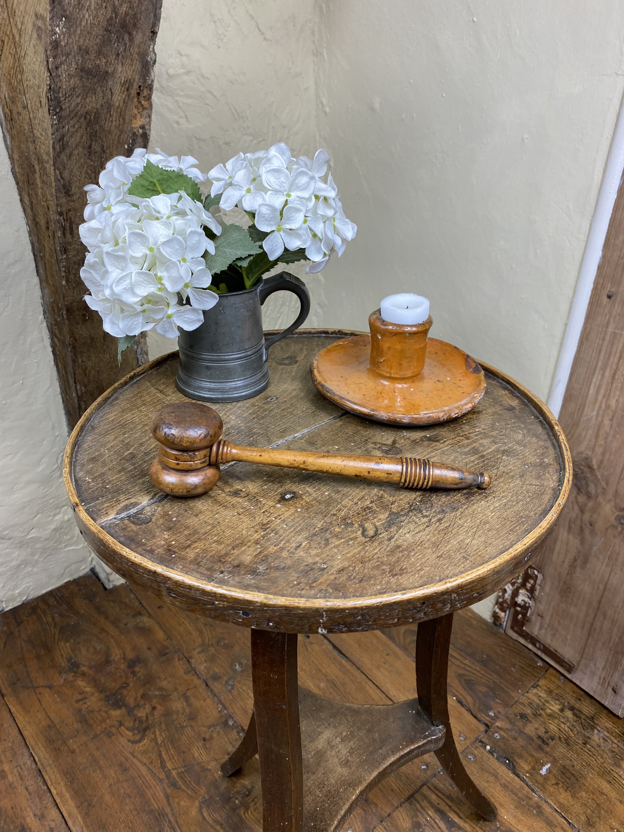 Antique or Vintage Turned Lignum Vitae Auctioneers Gavel — Samplers ...