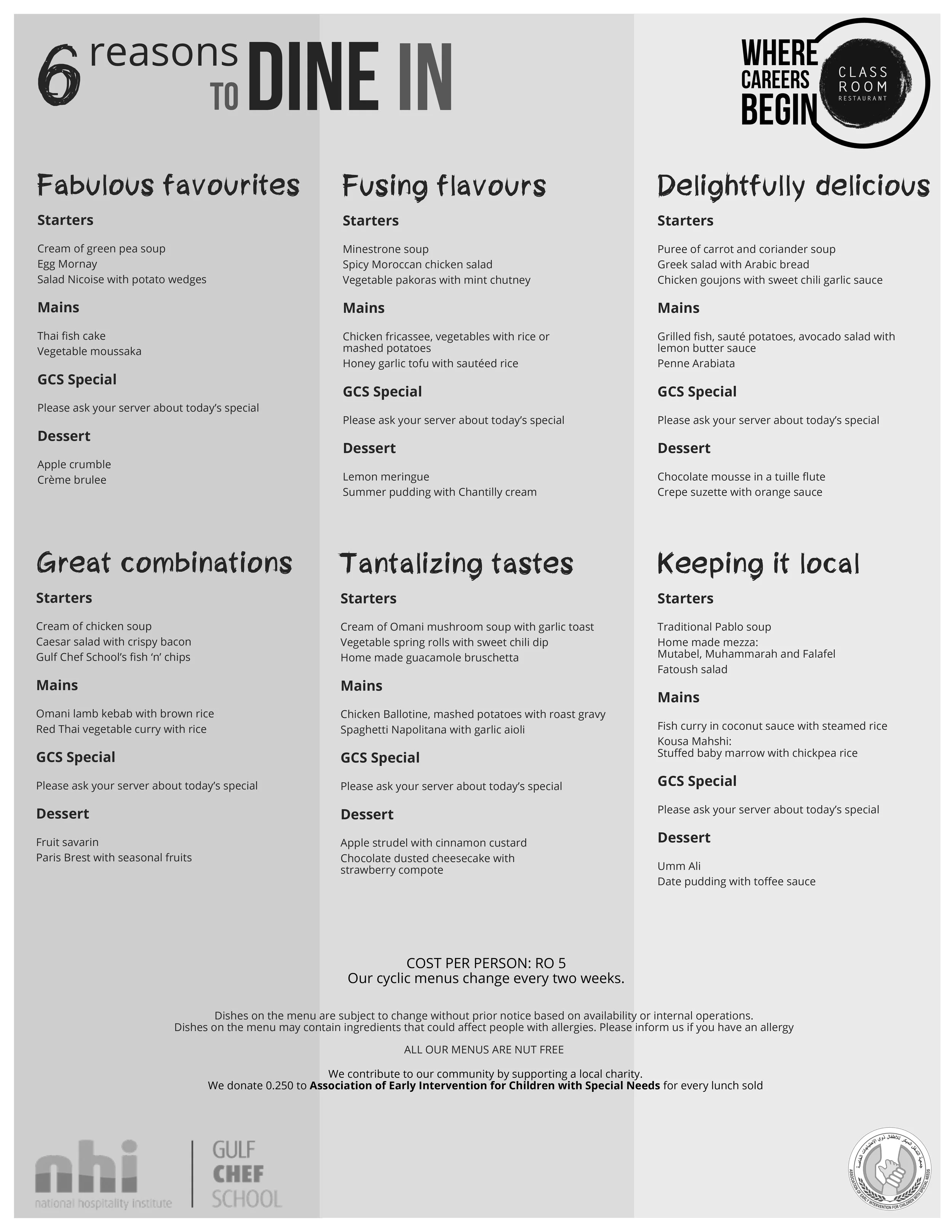 The Classroom Restaurant — NHI