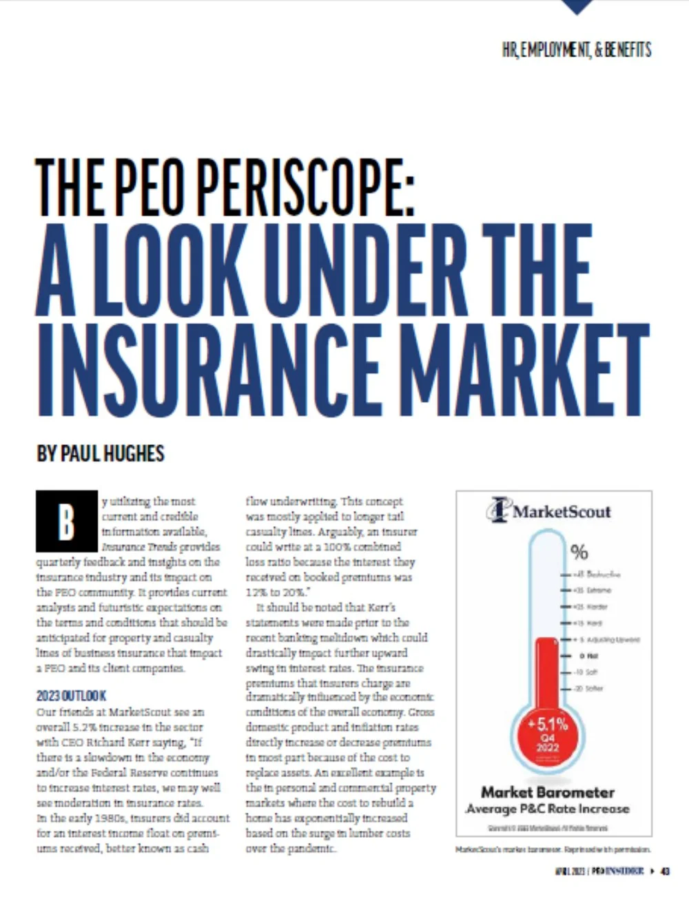 THE PEO PERISCOPE: A LOOK UNDER THE INSURANCE MARKET PEO Insider) — PEO ...