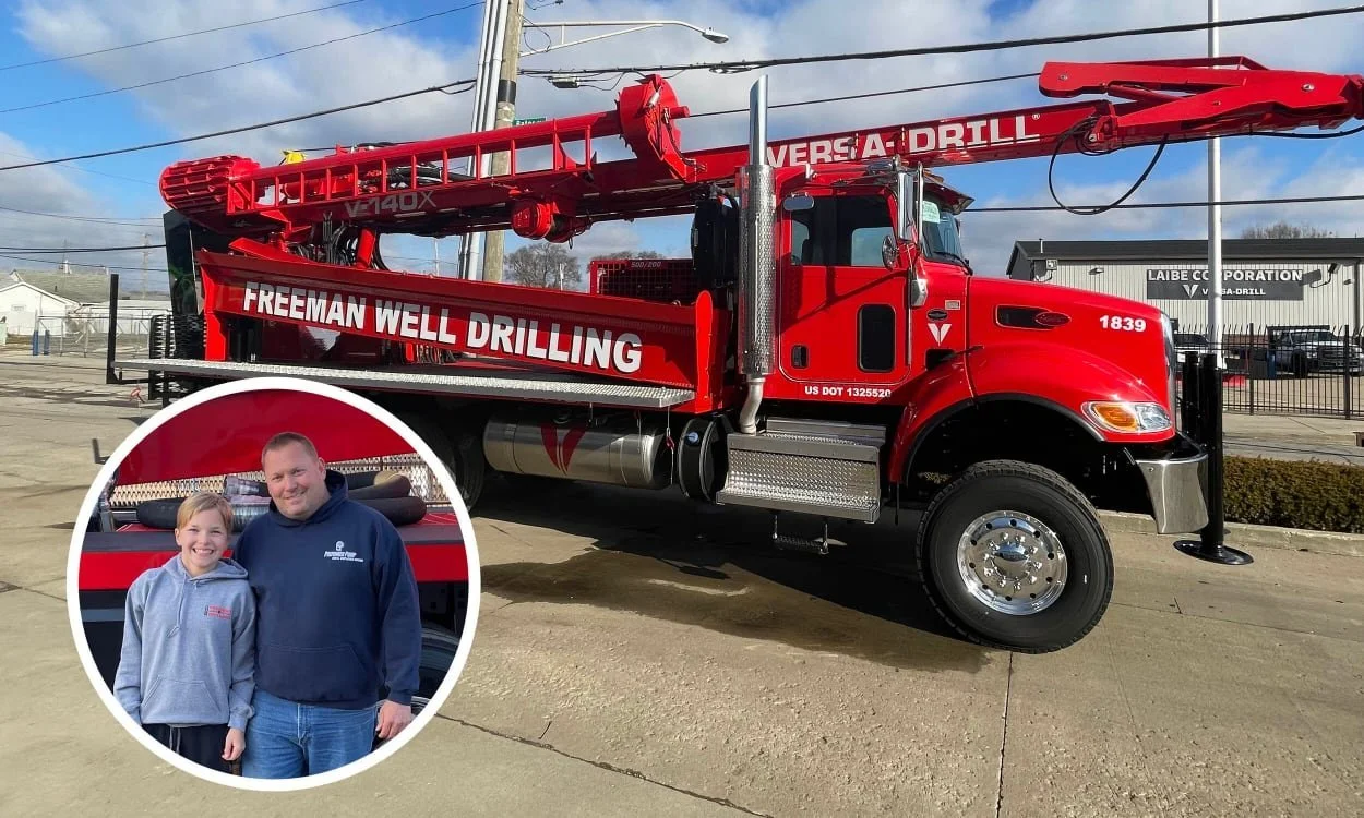 Freeman Well Drilling With Their New V-140-X Drilling Rig | Versa-Drill ...
