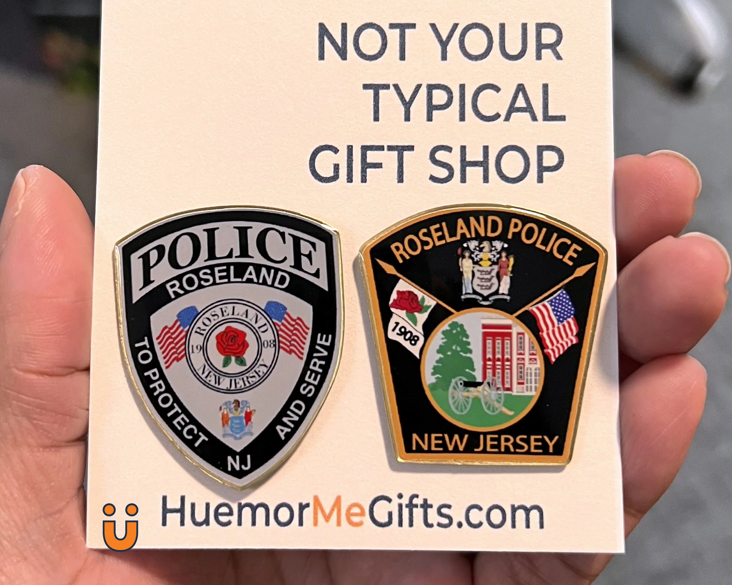 Custom Designed Metal Die Cut Photodome Lapel Pins — HuemorMe Gifts