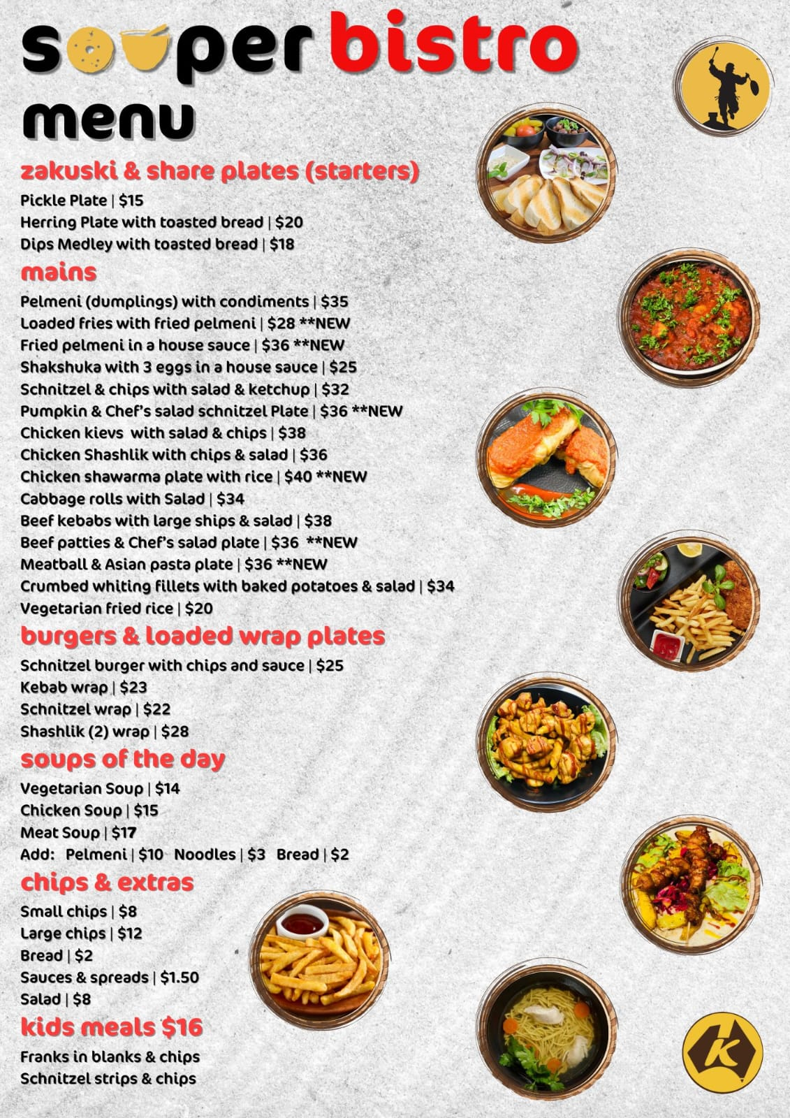 Souper Bistro Menus | Souper Kitchen & Bistro