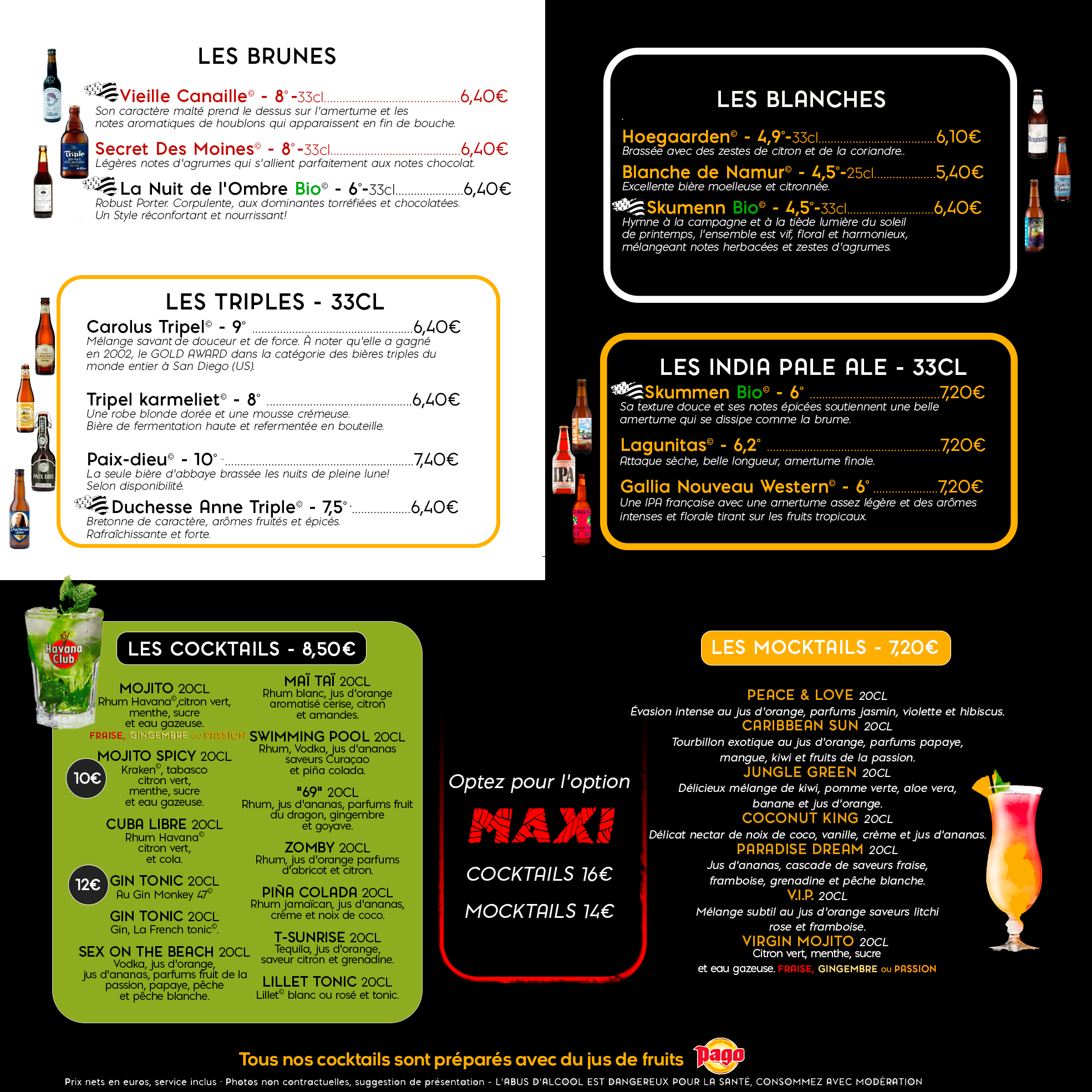 Menu — Au comptoir Vénitien