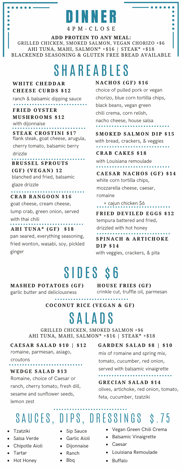 Food Menu — Sip