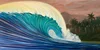 SARA LOCKE ART - Bright hued ocean wave and beach themed oil paintings ...