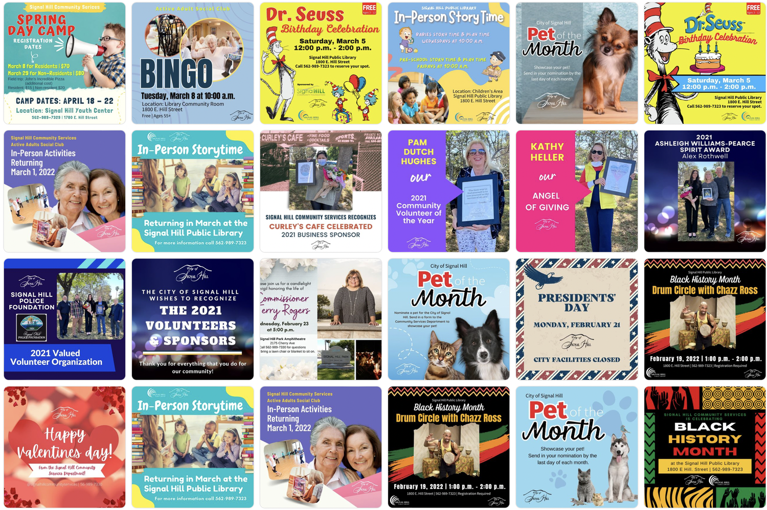 EVENTS & PROGRAMS — Signal Hill Community Foundation