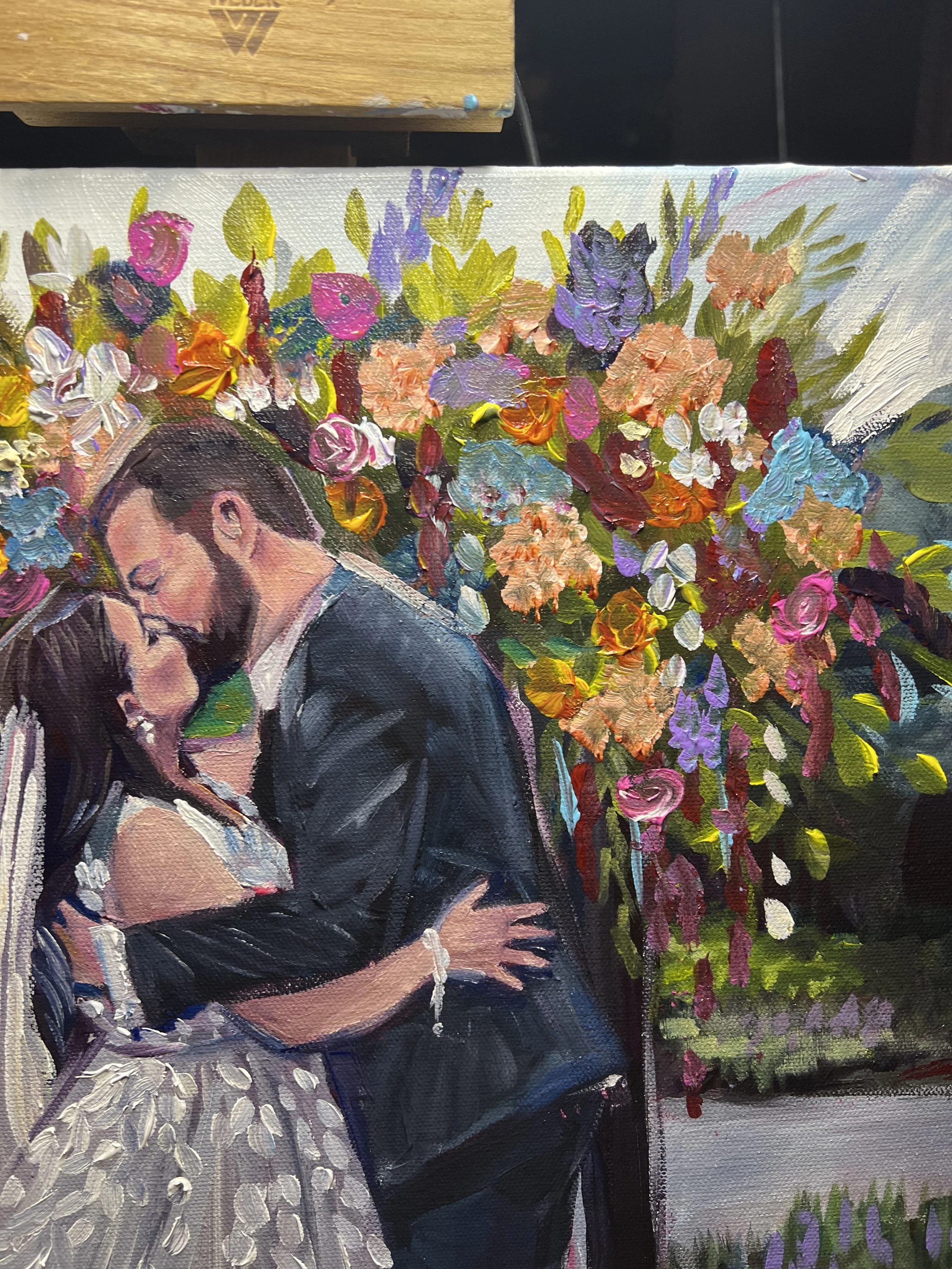 Coley Rose Fine Art- Live Wedding Painter in Southern Illinois- Carbondale