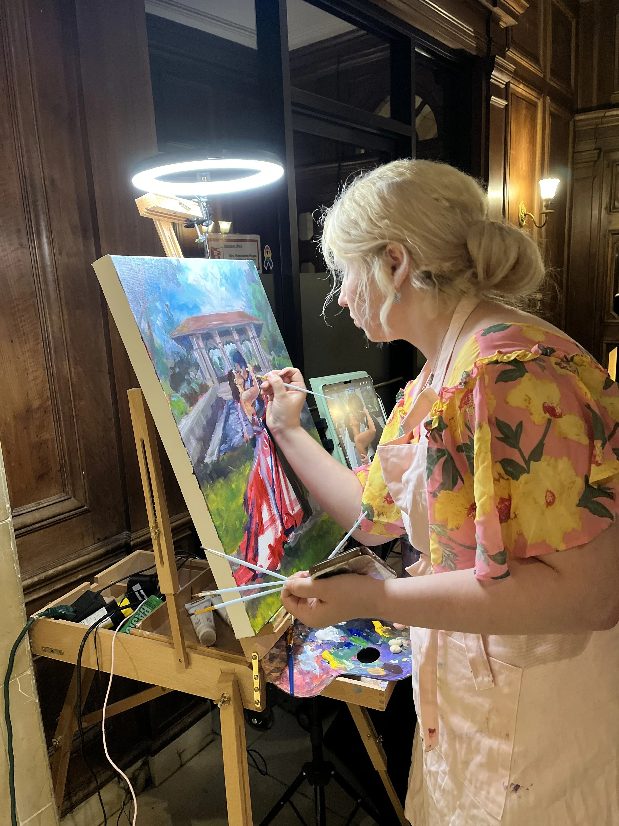 Coley Rose Fine Art- Live Wedding Painter in Southern Illinois- Carbondale