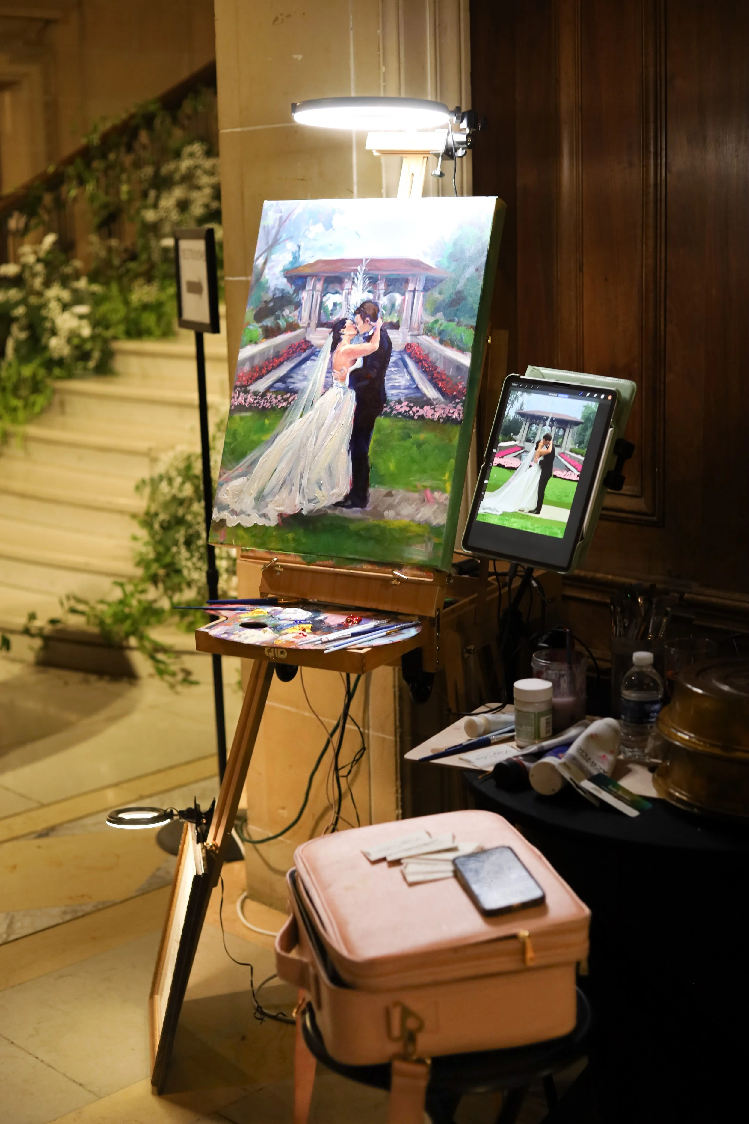 Coley Rose Fine Art- Live Wedding Painter in Southern Illinois- Carbondale