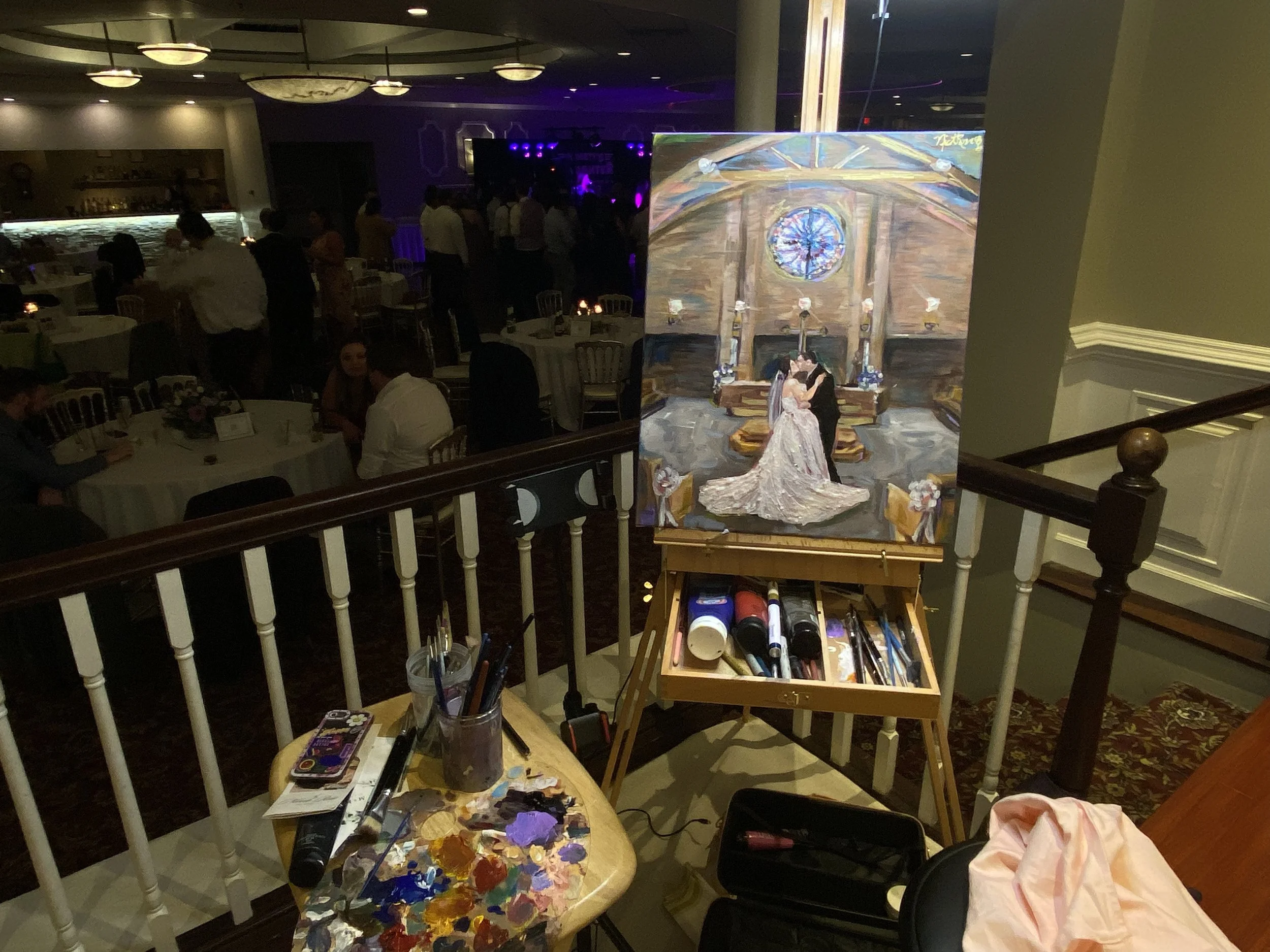 Coley Rose Fine Art- Live Wedding Painter in Southern Illinois- Carbondale