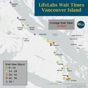 LifeLab Appointment Waits — BC Health Care Matters