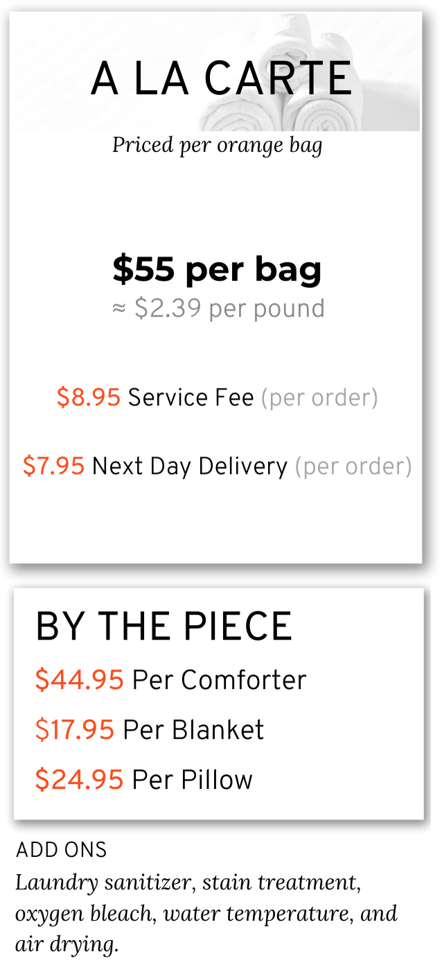 Wash and Fold Laundry Service in Los Angeles | Pricing | OrangeBag ...