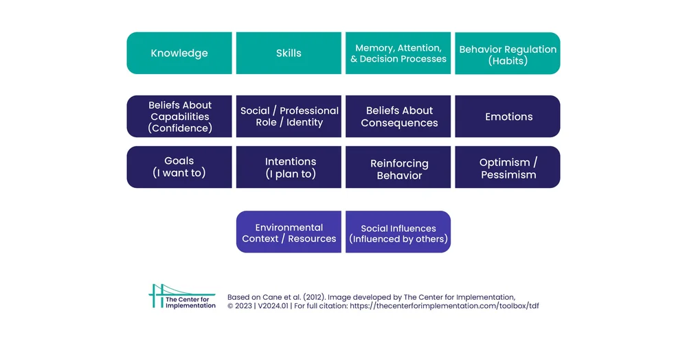 Image: Theoretical Domains Framework (TDF)