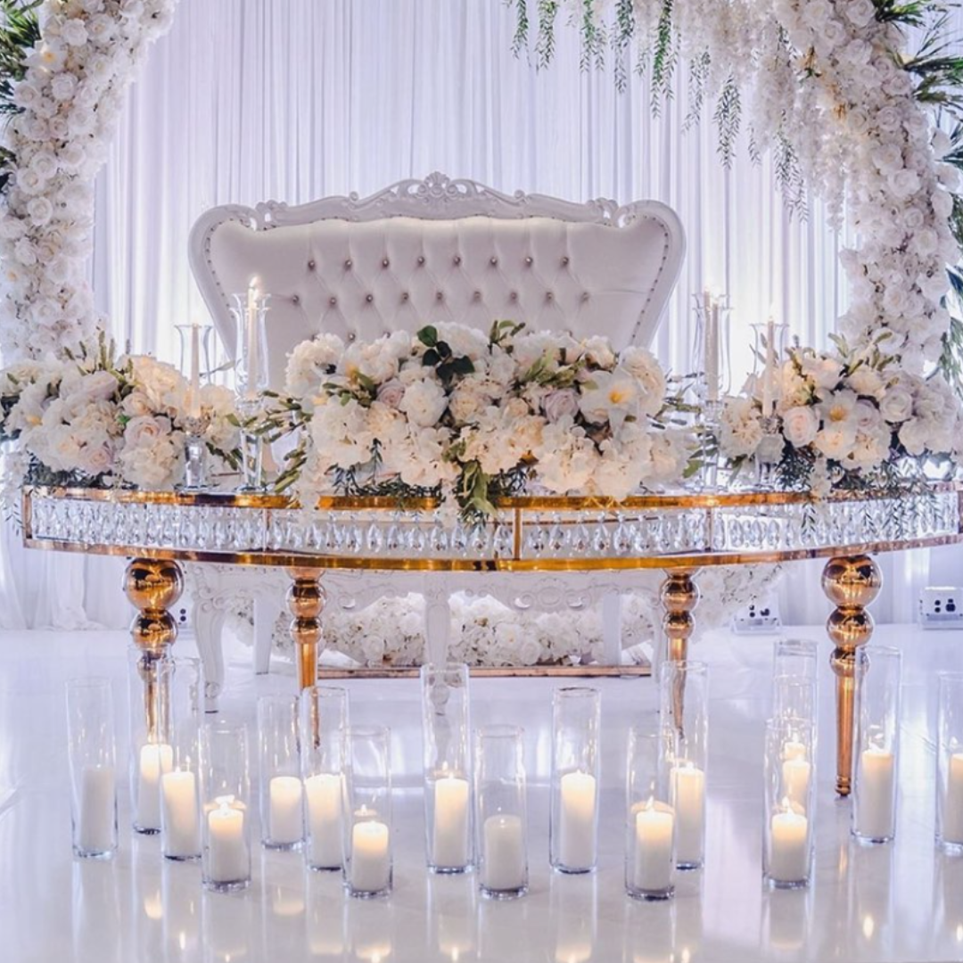 Wedding table for bride and groom 60 photos - Astyledwedding.com