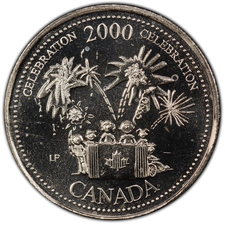 2000 Celebration Canadian Quarter 25 Cents — Canadian Coins