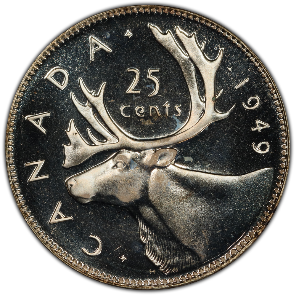 1949 Canadian Quarter 25 Cents — Canadian Coins
