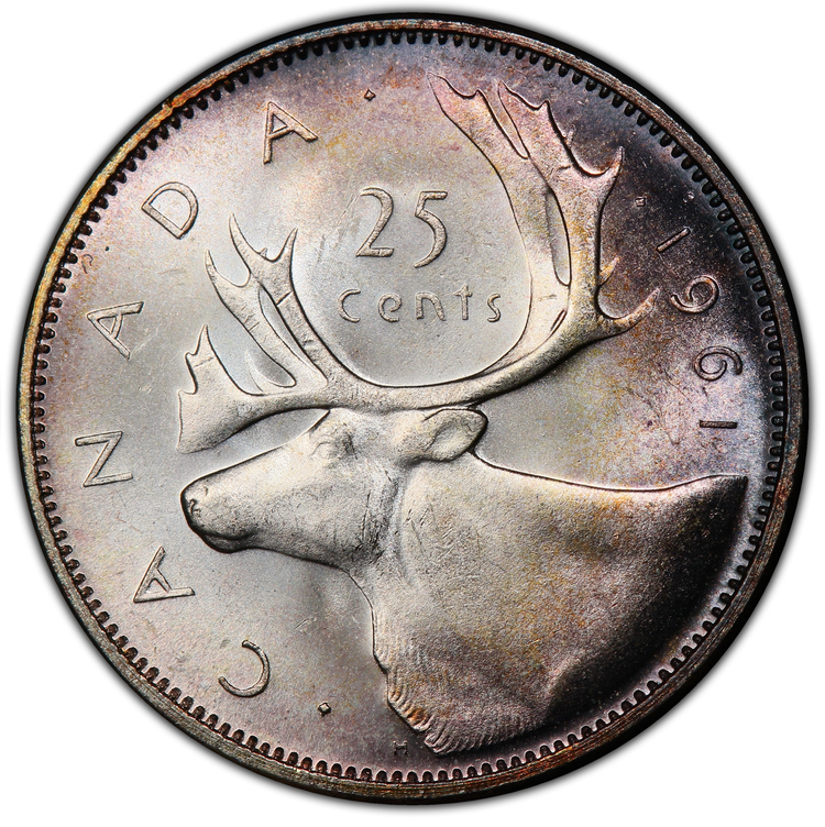 1961 Canadian Quarter 25 Cents — Canadian Coins