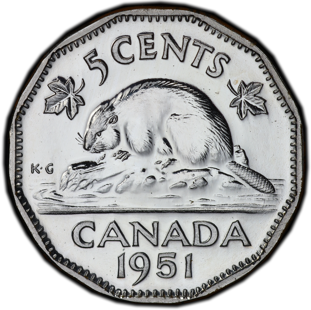1951 High Relief Canadian Nickel — Canadian Coins