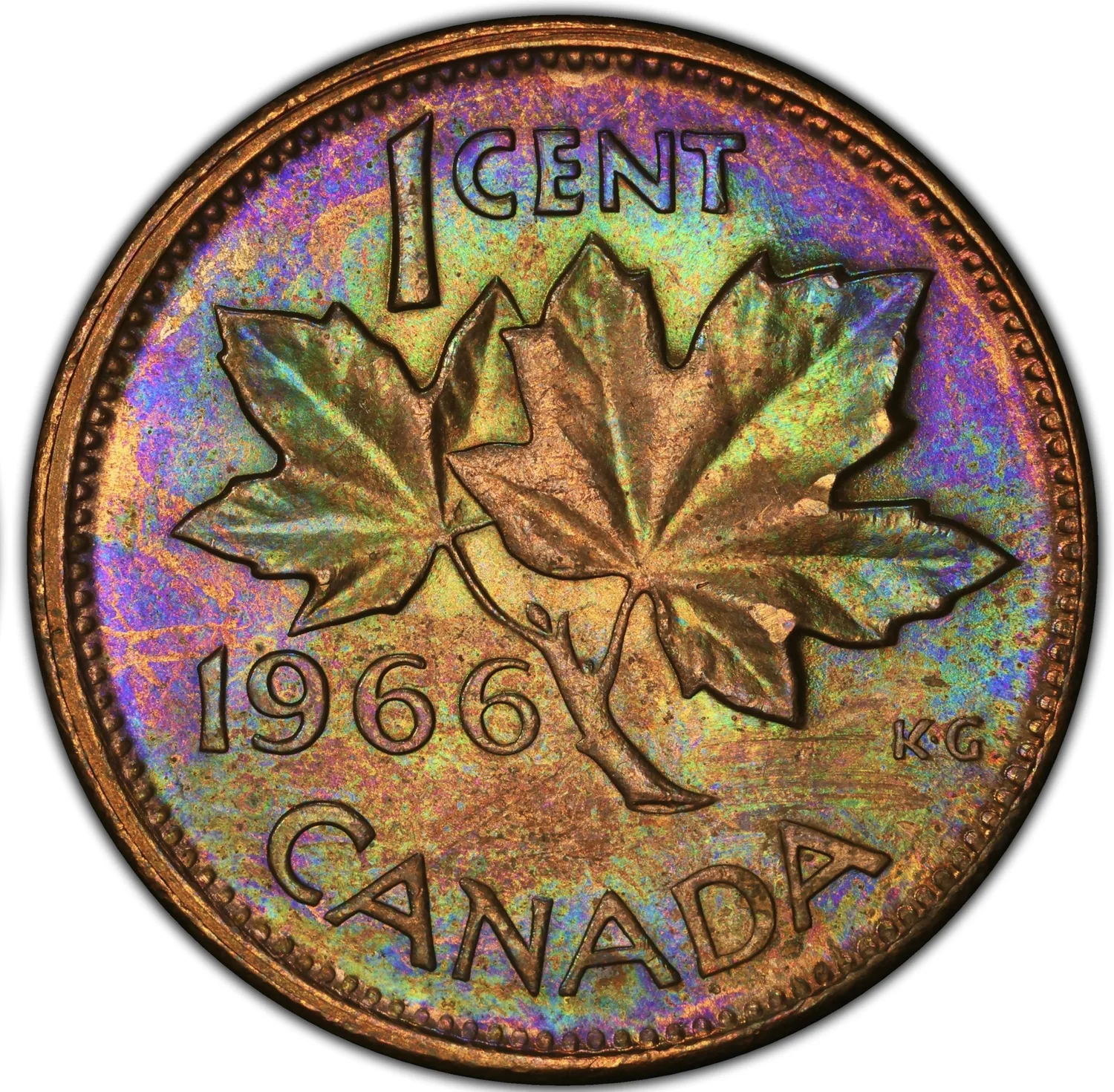 1966 Canadian Cent Penny — Canadian Coins
